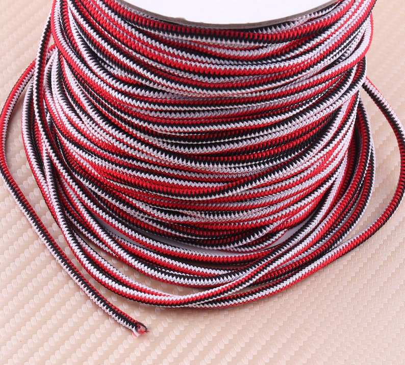 3 Mm Red Nylon Cord Round Elastic Cordelastic Cord Stretch - Etsy