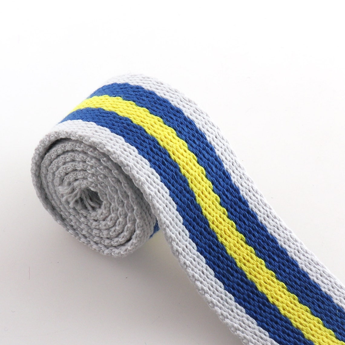 Blue White Stripes Cotton Webbing 38mm Canvas Tape Bag Strap - Etsy