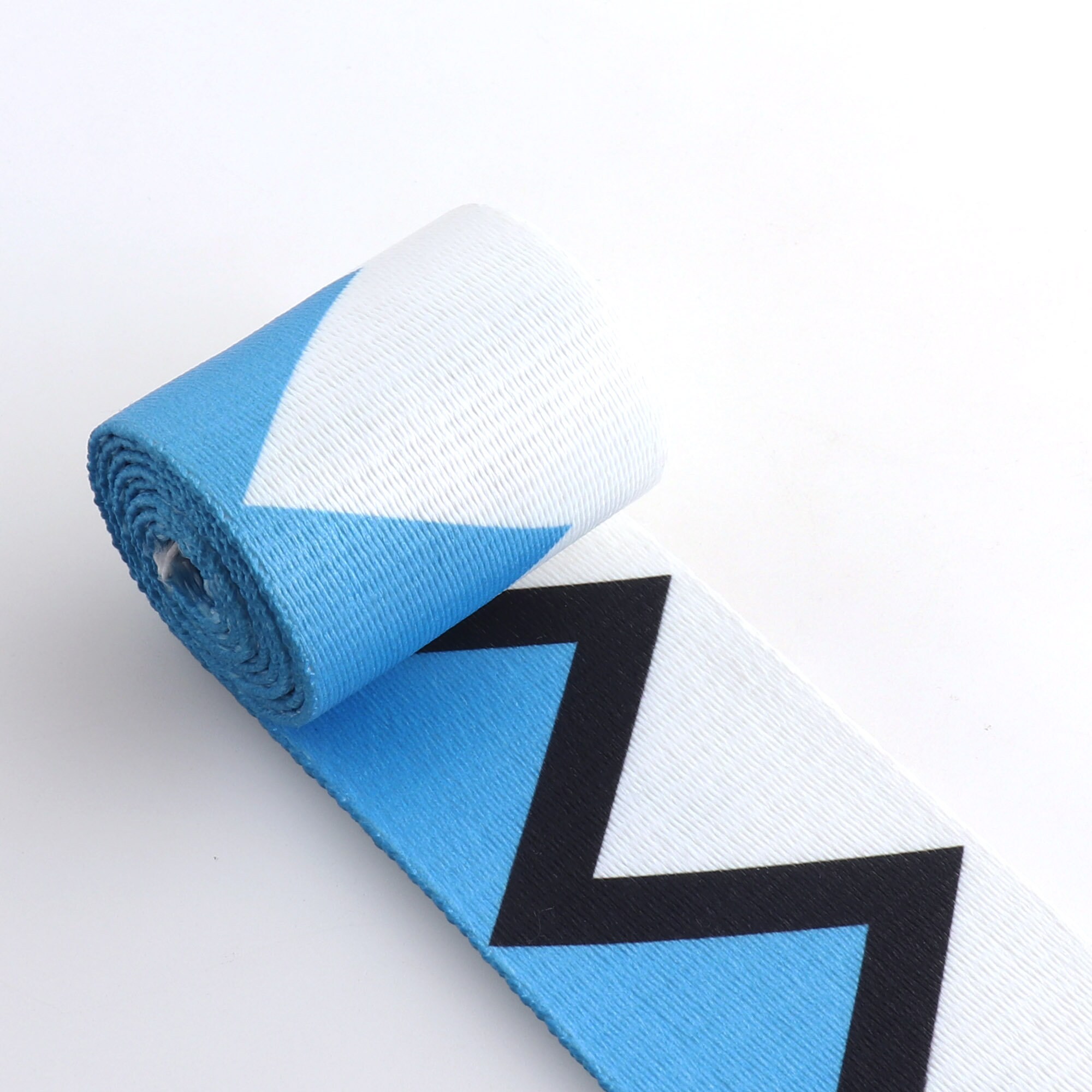 50mm Wide Canvas Webbing Ribbon Blue Triangle Shape Webbing - Etsy UK
