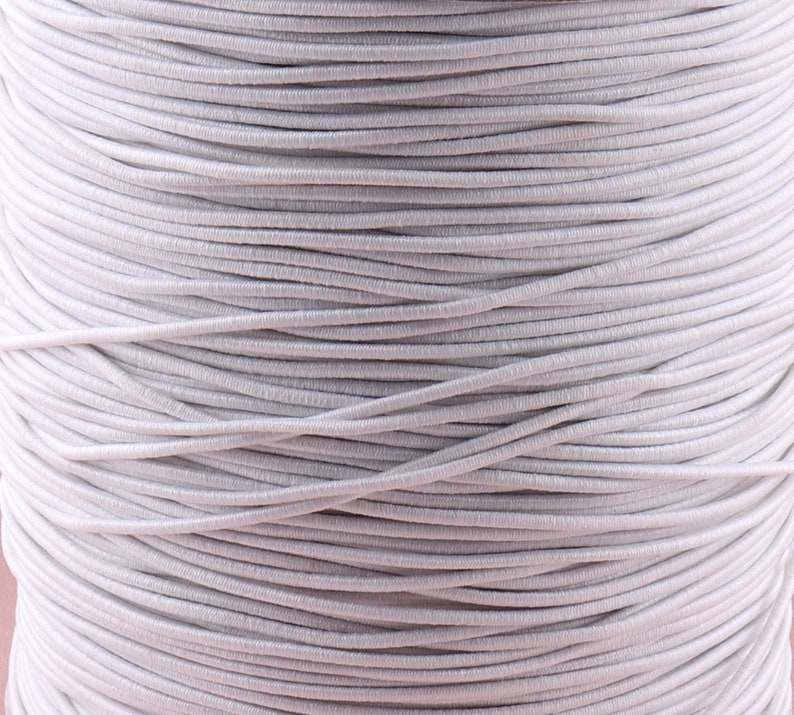 1.5 Mm Stretch Elastic Cord White Color Elastic Beads - Etsy