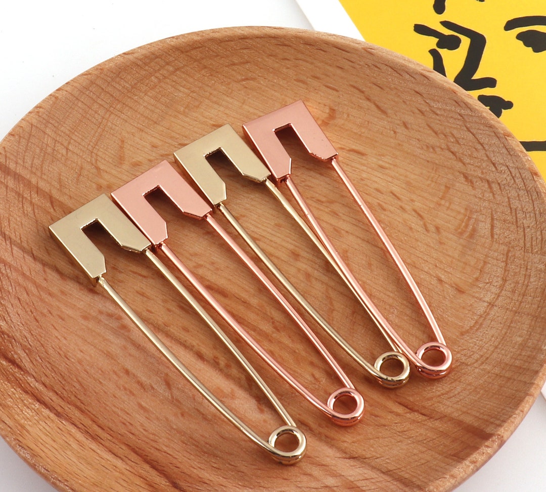 70mm Rose Gold/gold Metal Color Large Safety Pins Brooch Pins Shawl ...