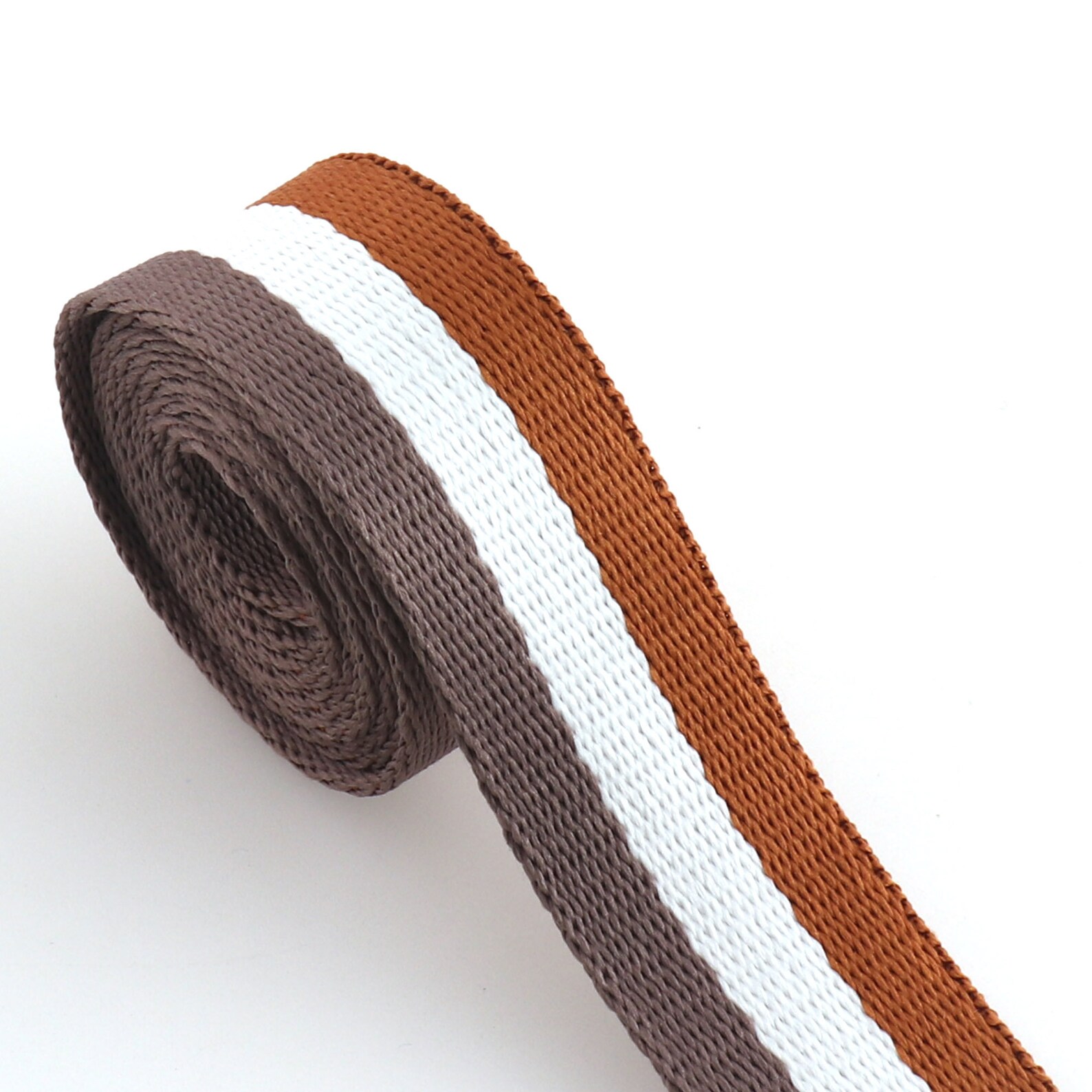 1 Inch Nylon Webbing Brown Color Stripe Webbing High Quality - Etsy