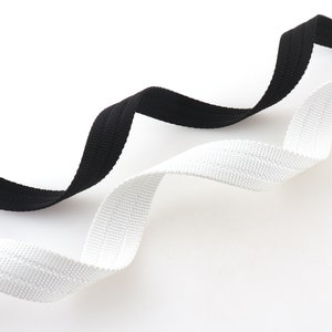 20MM Cotton Webbing Black and White Webbing Strap Ribbon for Tape Bag ...