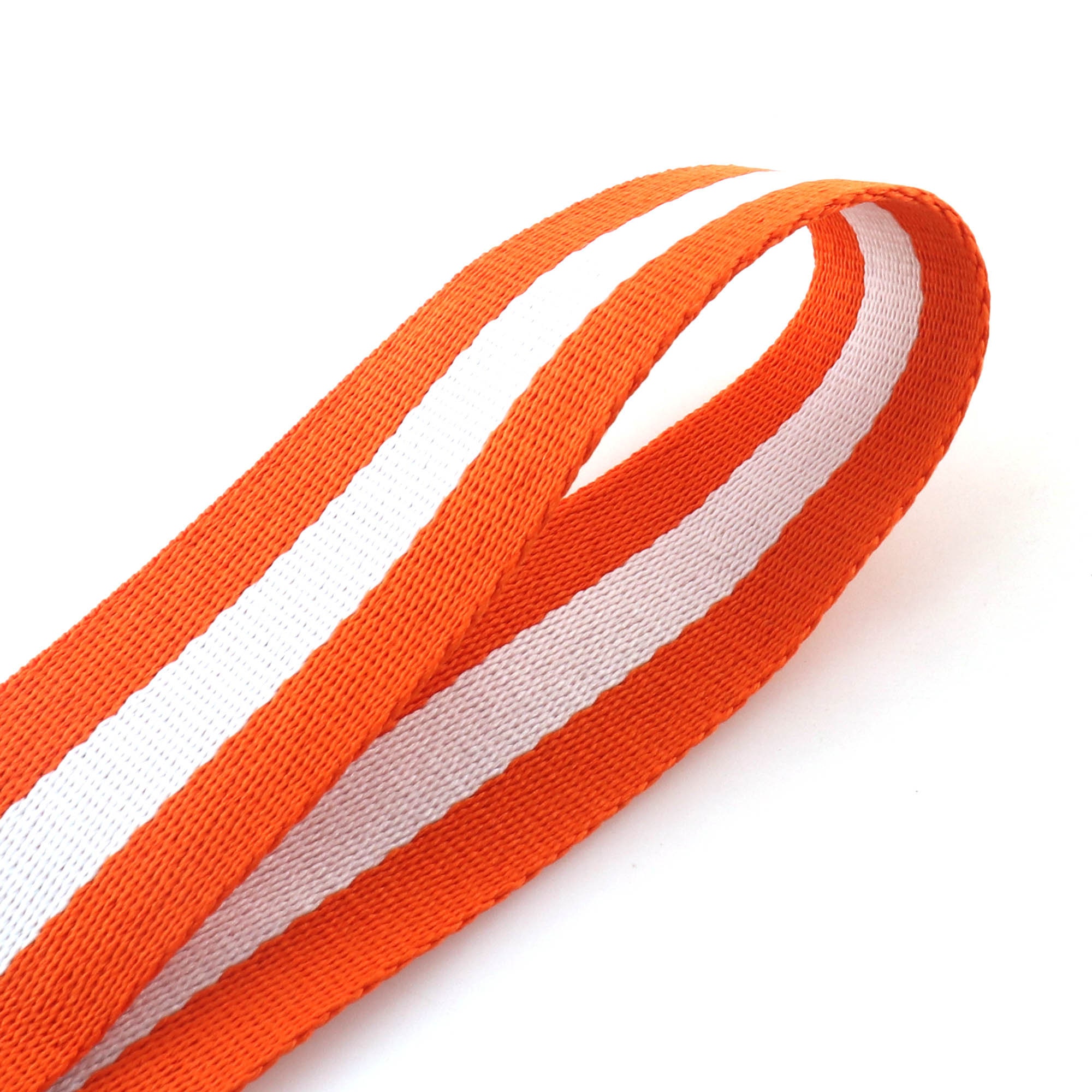 Stripe Webbing Orange cotton webbing 38mm Stripe Belt Webbing | Etsy