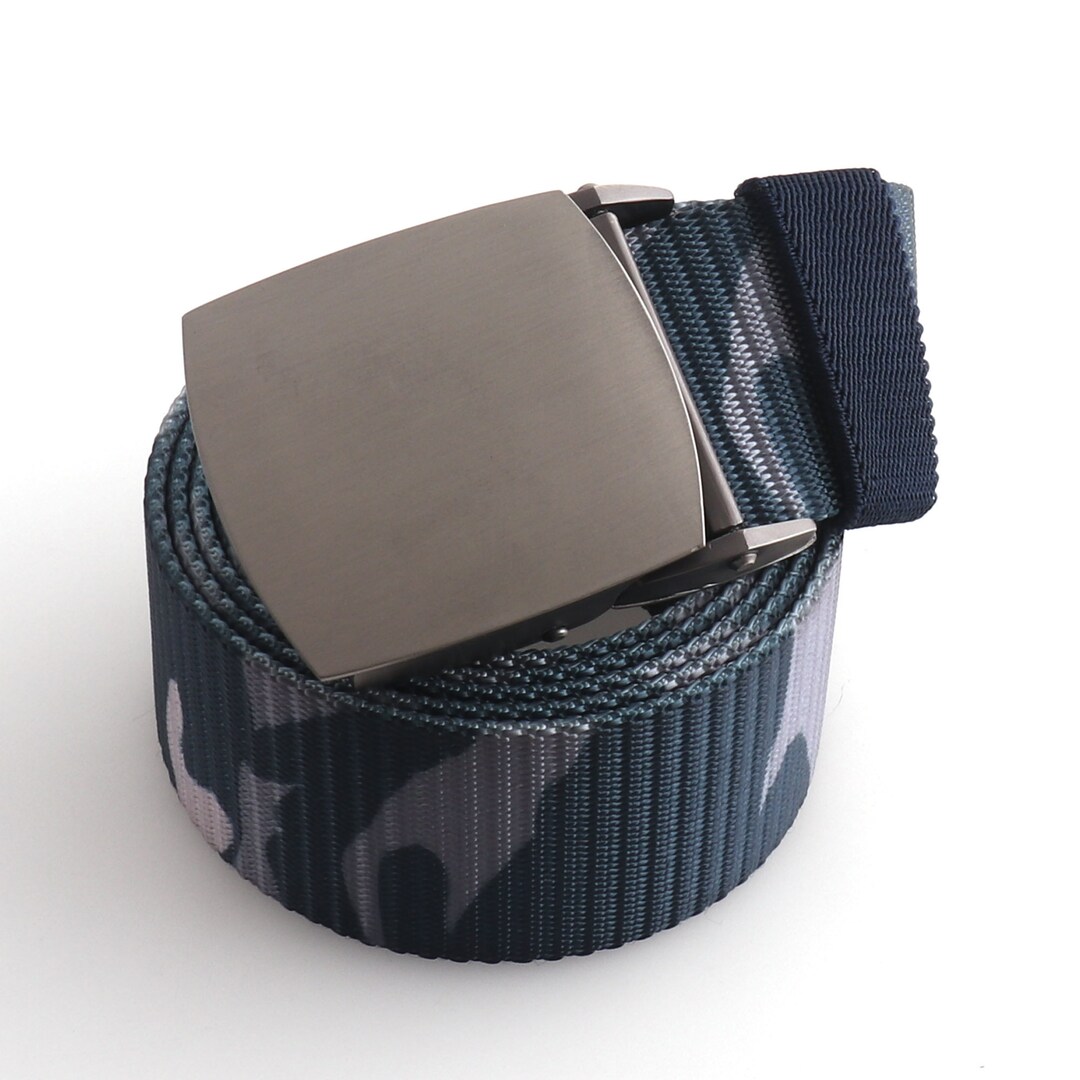 Belt Buckles 38mm Dark Blue Camouflage Webbing Belt Thick Band,canvas ...