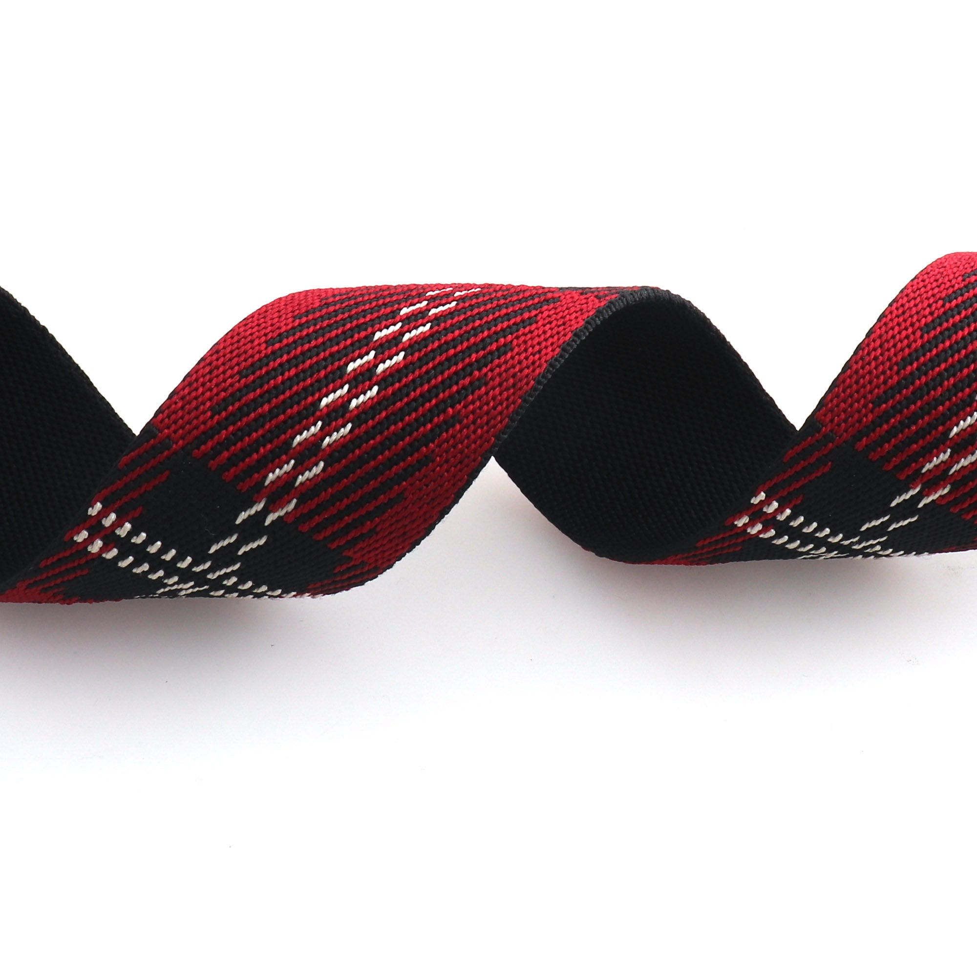 New Design Webbing Red With Black Cotton Webbing 1.5 Inches - Etsy