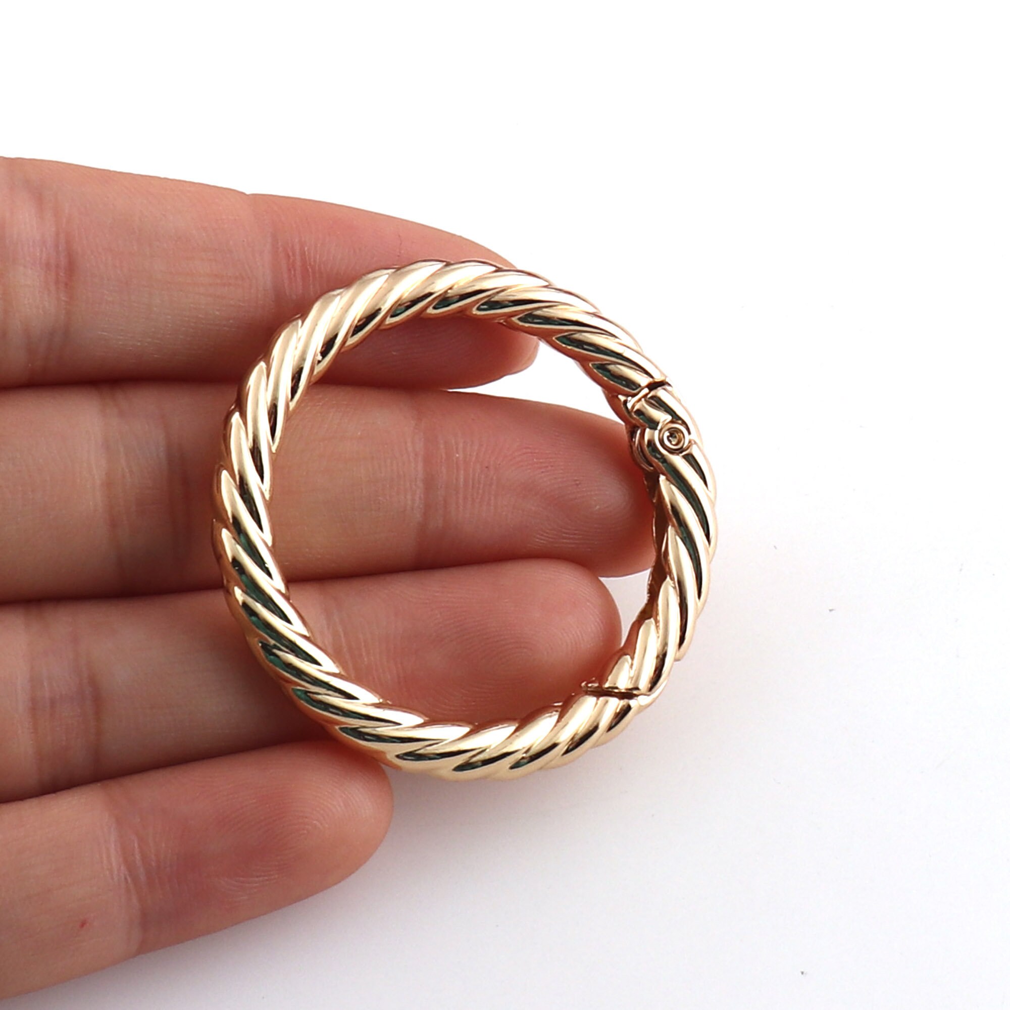 Rope rings Round shape Gold metal Spring Ring Gate O Ring | Etsy