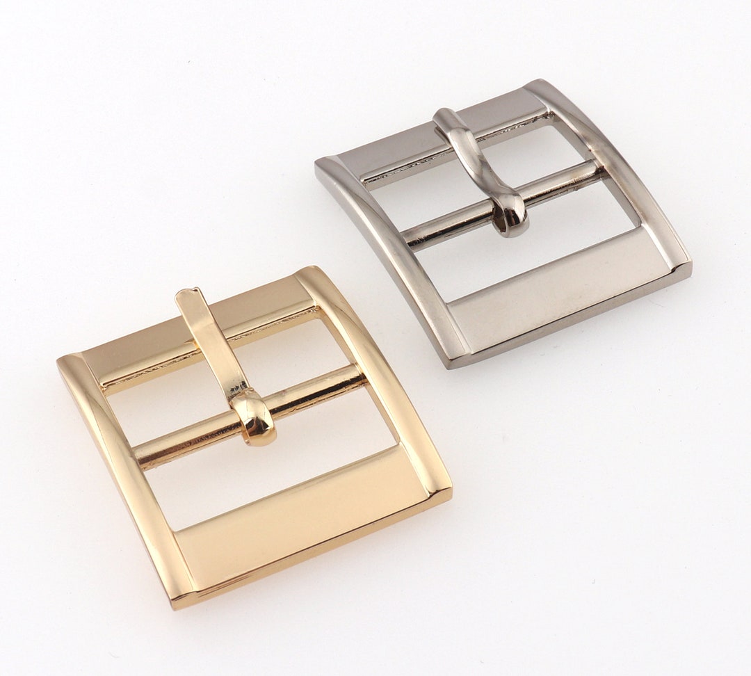 Pin Buckles 1" Inner Light Gold/silver Buckle Center Bar Buckle Single ...