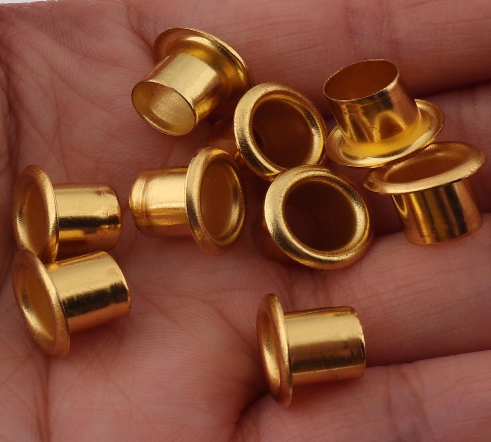 100pcs Eyelets Grommet Metal Eyelets 7mm Hole Gold Round - Etsy