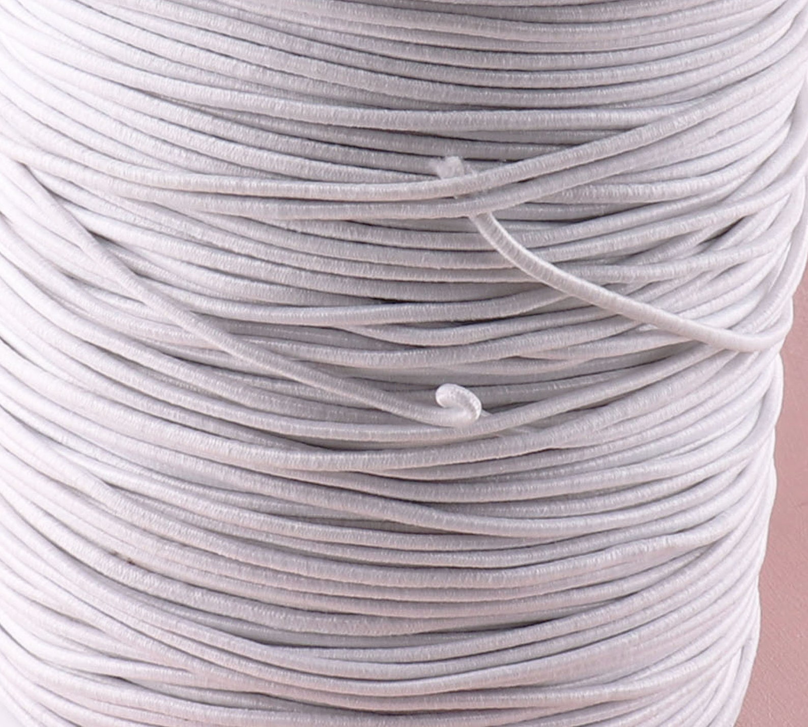 2.0 Mm Elastic Rope Cord White Color Elastic Band Stretch Cord | Etsy