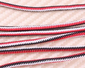 20 Yds Round Elastic Cord 2.5mm White Stretch Cord Braided - Etsy