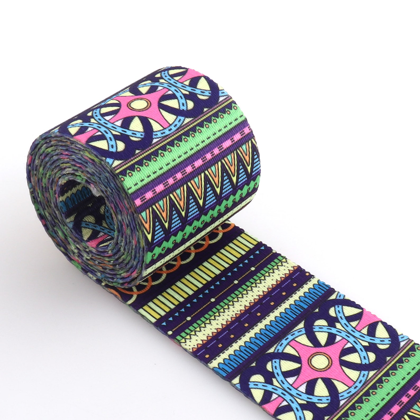 Vintage Printed Nylon Webbing Embroidery Jacquard Webbing - Etsy