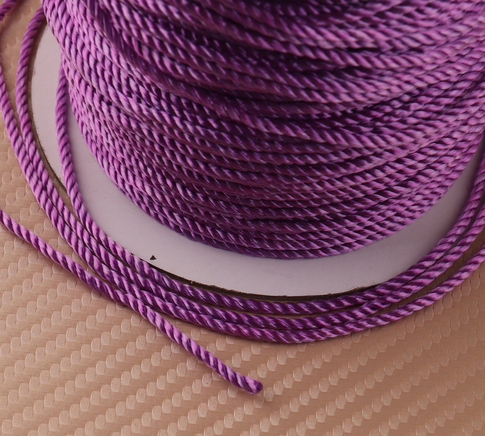 2.0 mm wide purple color twisted cord jewelry friendship | Etsy