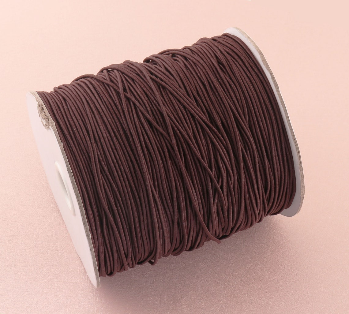 1.5 mm brown elastic thread round elastic rope elastic band | Etsy