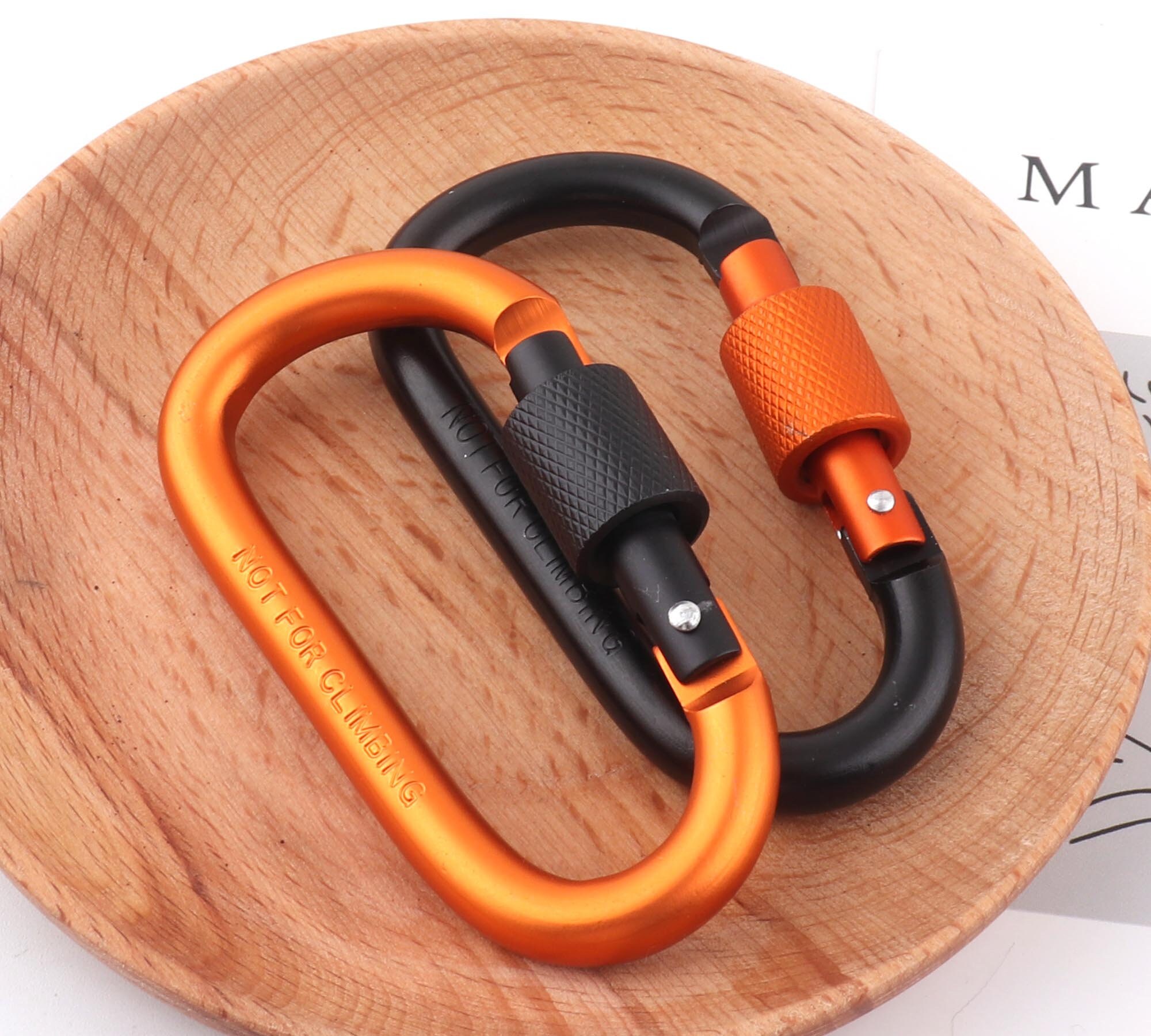 Fashion Carabiner Lock Carabiner Clasp Black/red/orange Carabiner ...