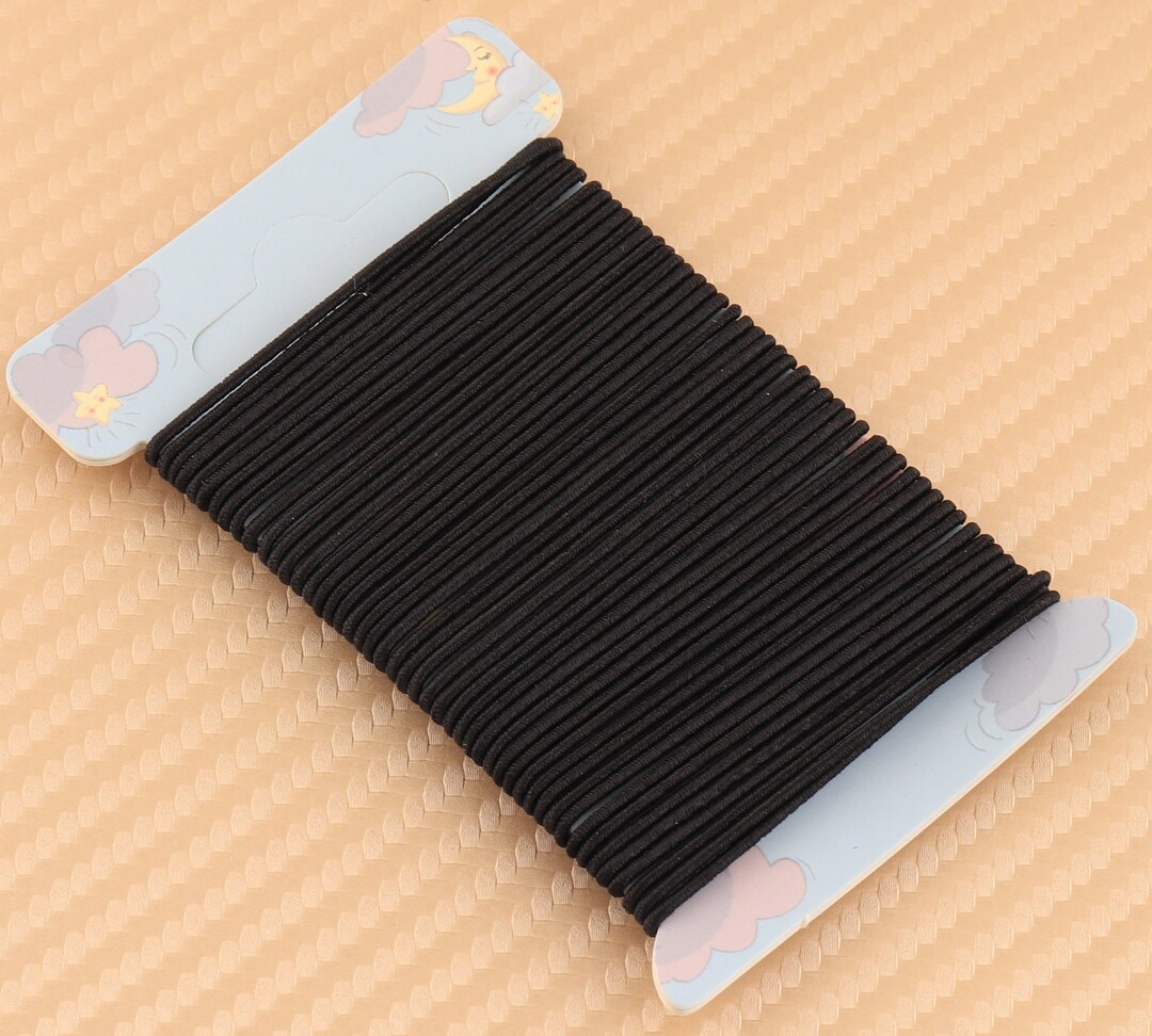 1.0 Mm High Elastic Rope Thin Round Elastic Rope Rubber Band Black ...