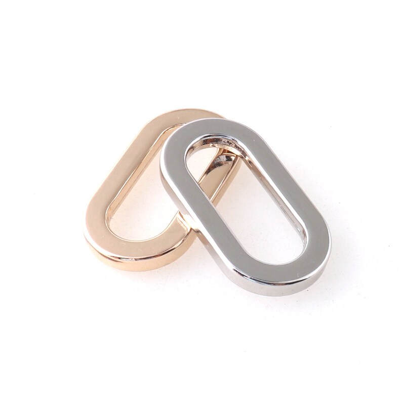 25mm Metal Oval Ring Bag Strap Ring Slide Bar Buckle Purse Ring Leather ...