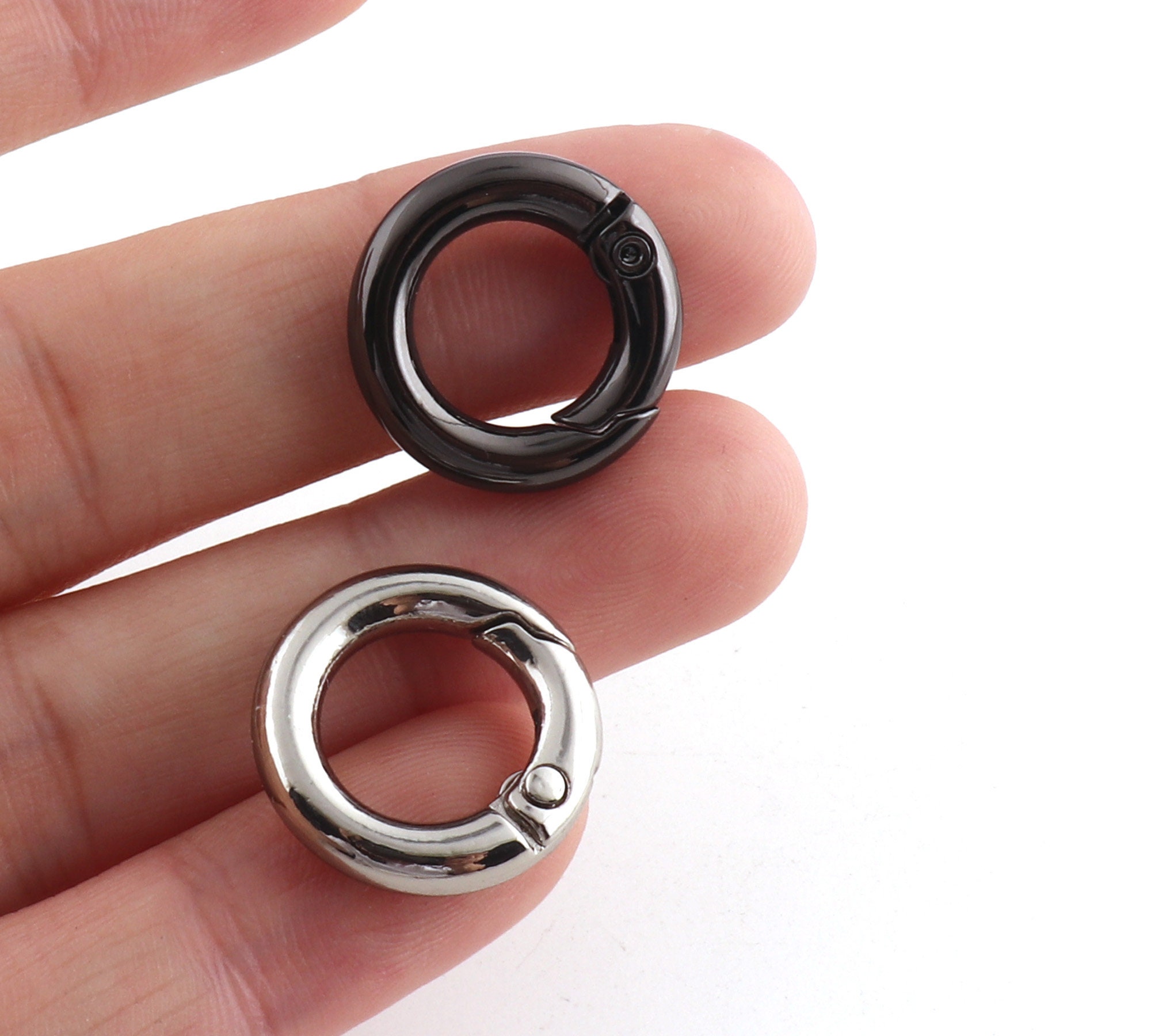 Metal O-rings 28*20mm 5 Color Top Quality Alloy Spring Ring Openable ...