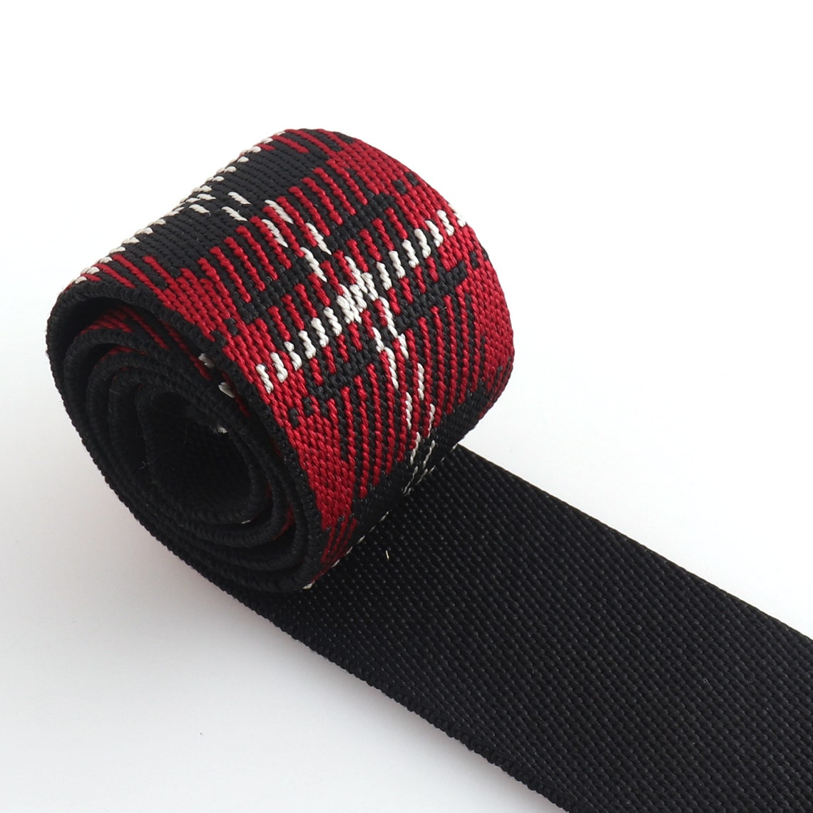New Design Webbing Red With Black Cotton Webbing 1.5 Inches - Etsy