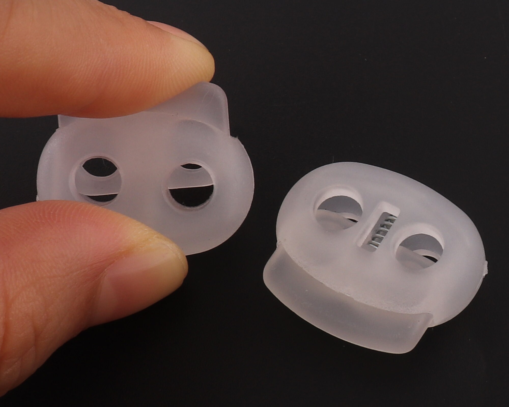 1''inch Clear Elastic Cord Lock Plastic Elastic String | Etsy