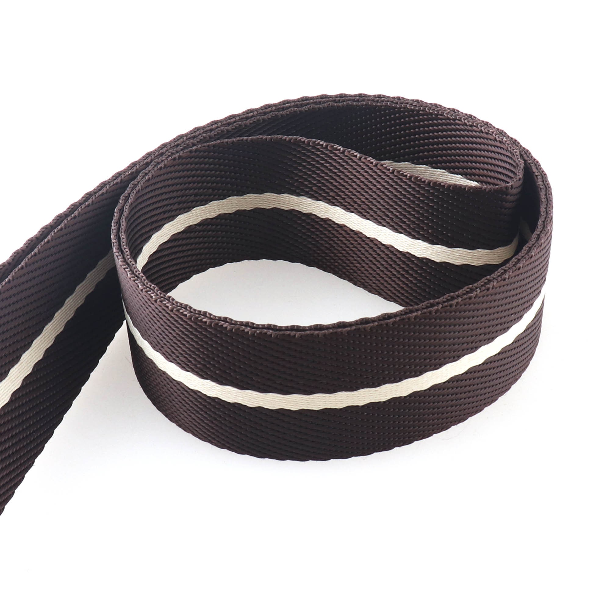 32mm Nylon webbing Pet collar webbing black/brown stripe nylon | Etsy