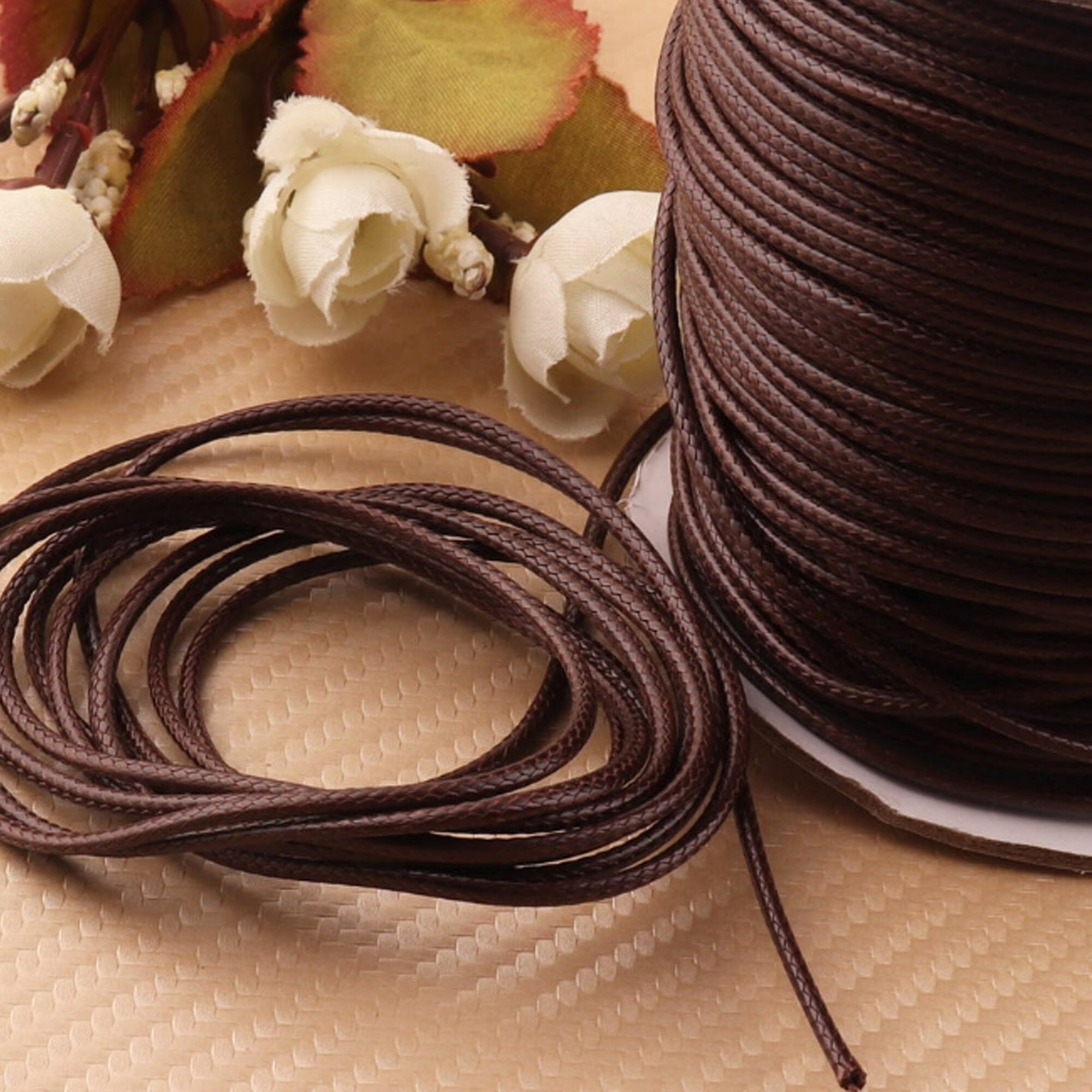 2mm Colors Waxed Nylon Cord Waxed Thread for Beading Cord Bracelet ...