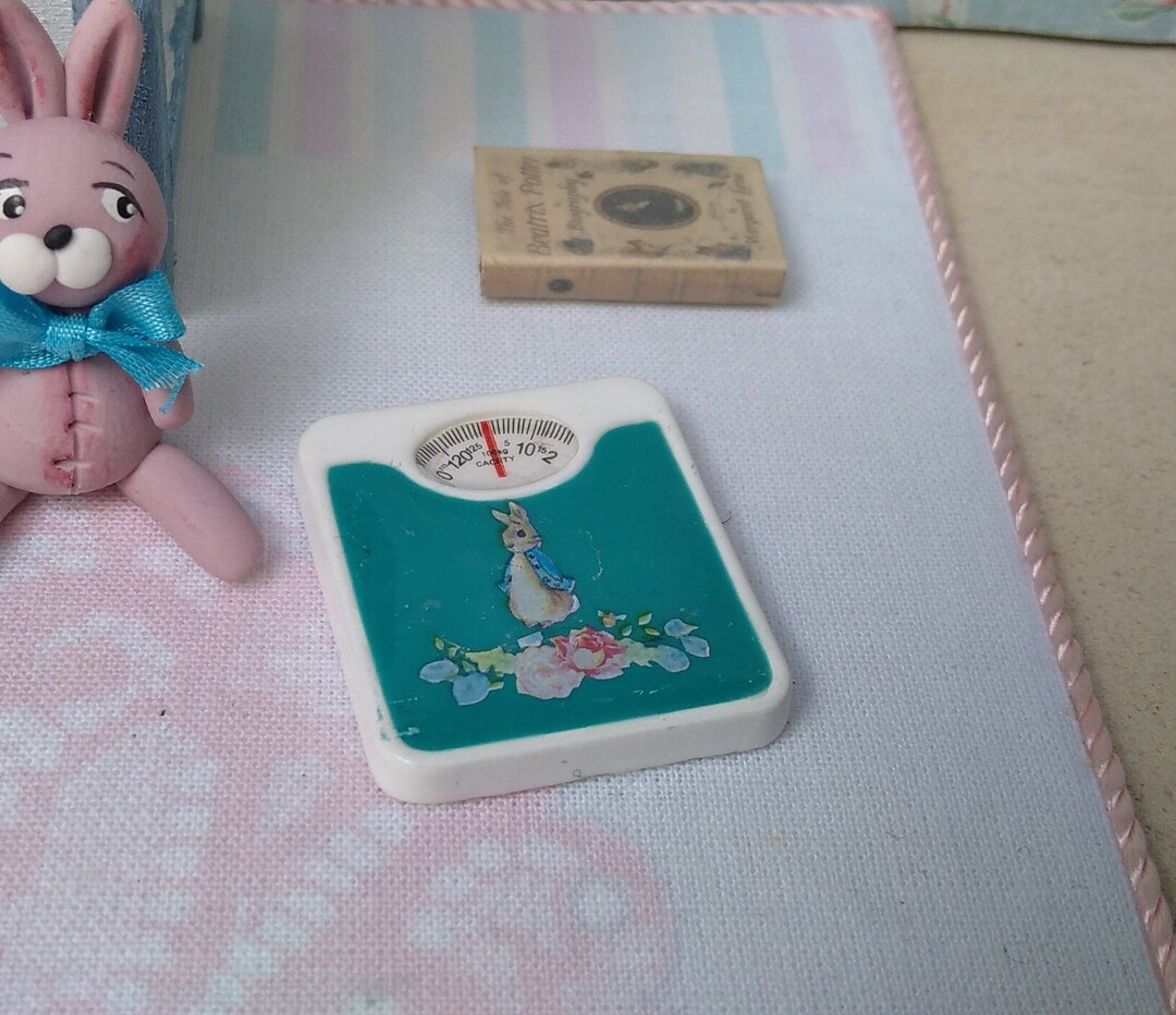 Peter Rabbit Bathroom Scale for Dollhouse.beatrix Potter Miniatures. 1. ...
