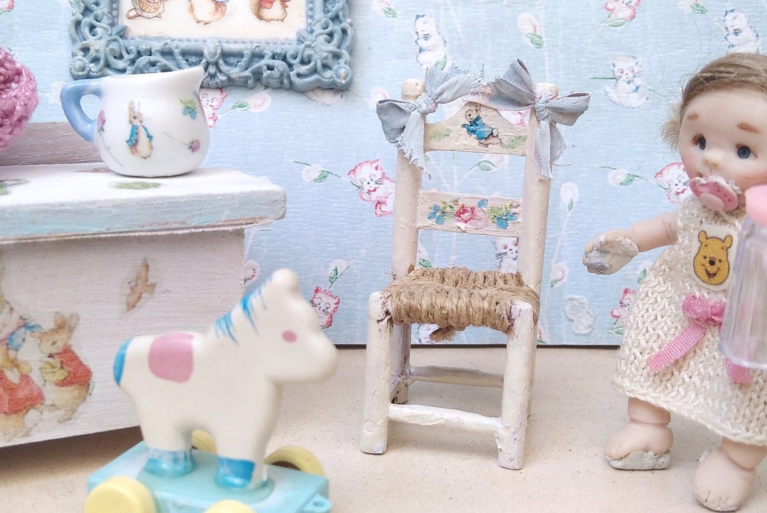 Peter Rabbit Dollhouse Miniature Chair.peter Rabbit Dollhouse Furniture ...