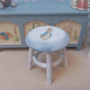 Dollhouse Peter Rabbit. Miniature Dollhouse Stool,chair. Dollhouse ...