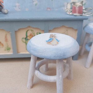 Dollhouse Peter Rabbit. Miniature Dollhouse Stool,chair. Dollhouse ...