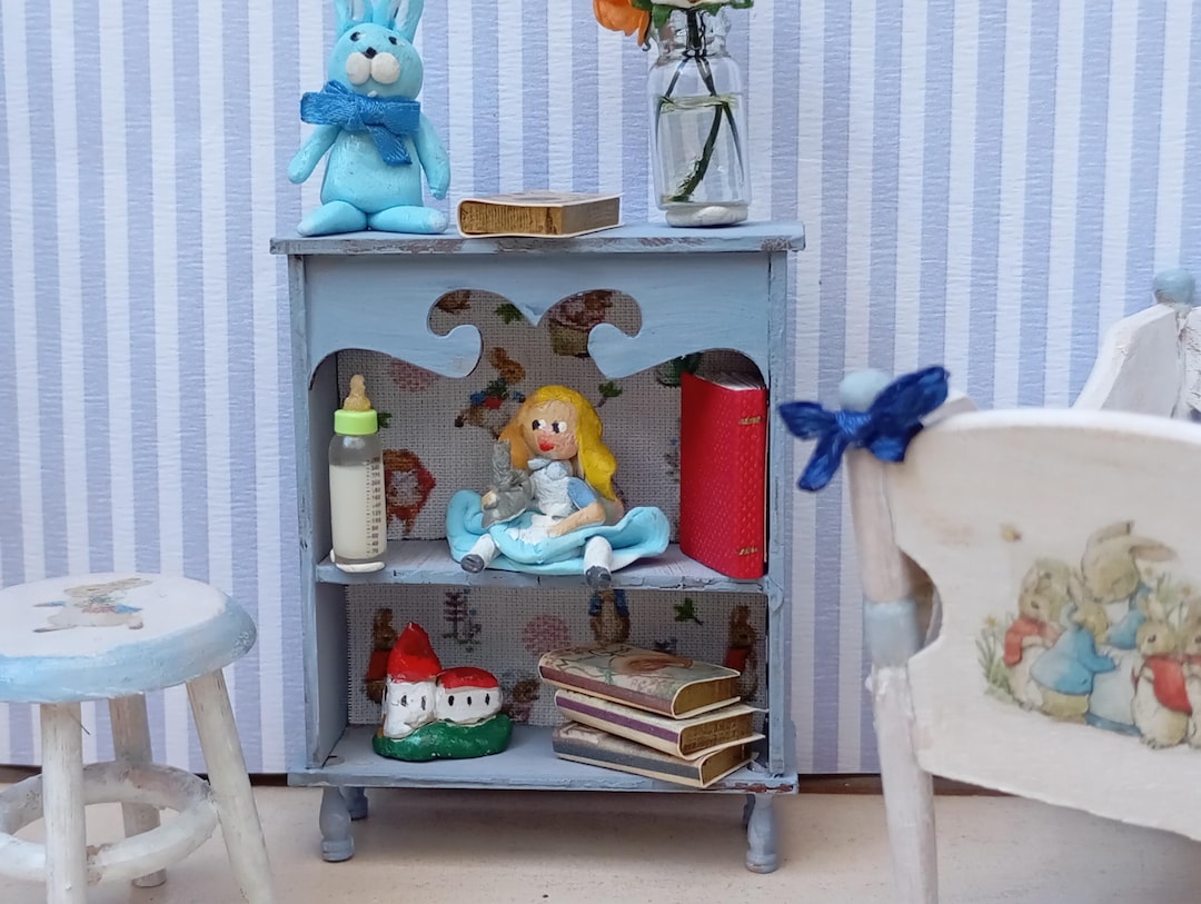 Dollhouse Peter Rabbit Furniture 1:12 Scale.,dollhouse Nursery ...