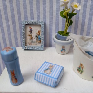 Miniature Dollhouse Peter Rabbit 1:12 Scale. Dollhouse Nursery ...