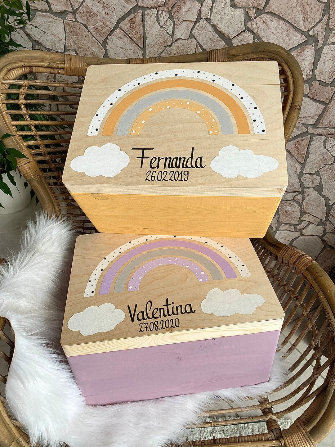 Rainbow Reminder Box, Reminder Box, Birth Gift, Baptismal Gift ...