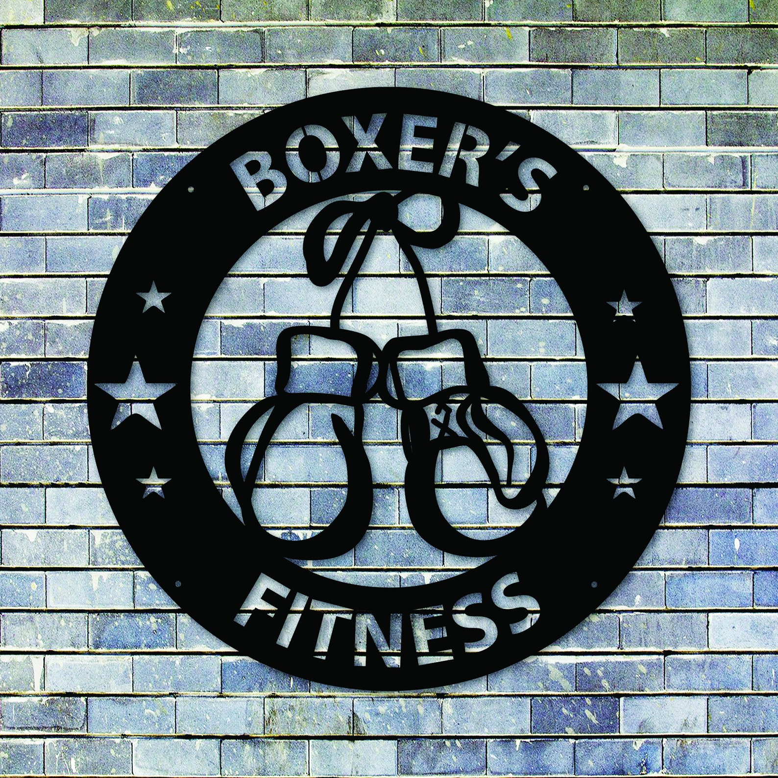 Custom Metal Boxing Sign Personalised Gym sign Boxing Gloves | Etsy