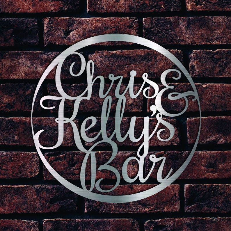 Custom Metal Bar Sign Laser cut Custom Indoor/outdoor Bar | Etsy