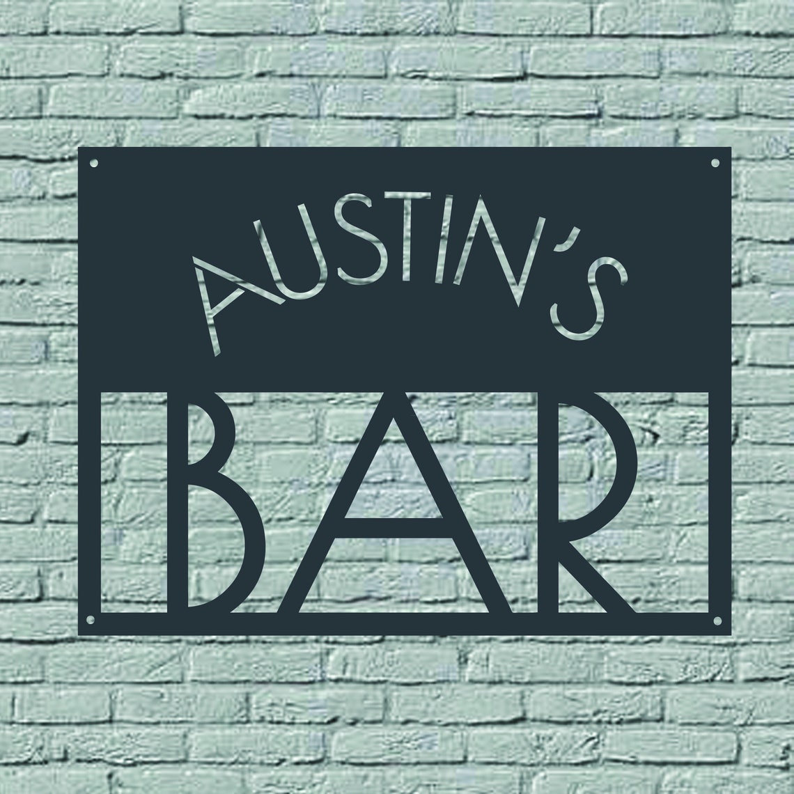 Custom Metal Bar Sign Laser cut Custom Indoor/outdoor Bar | Etsy