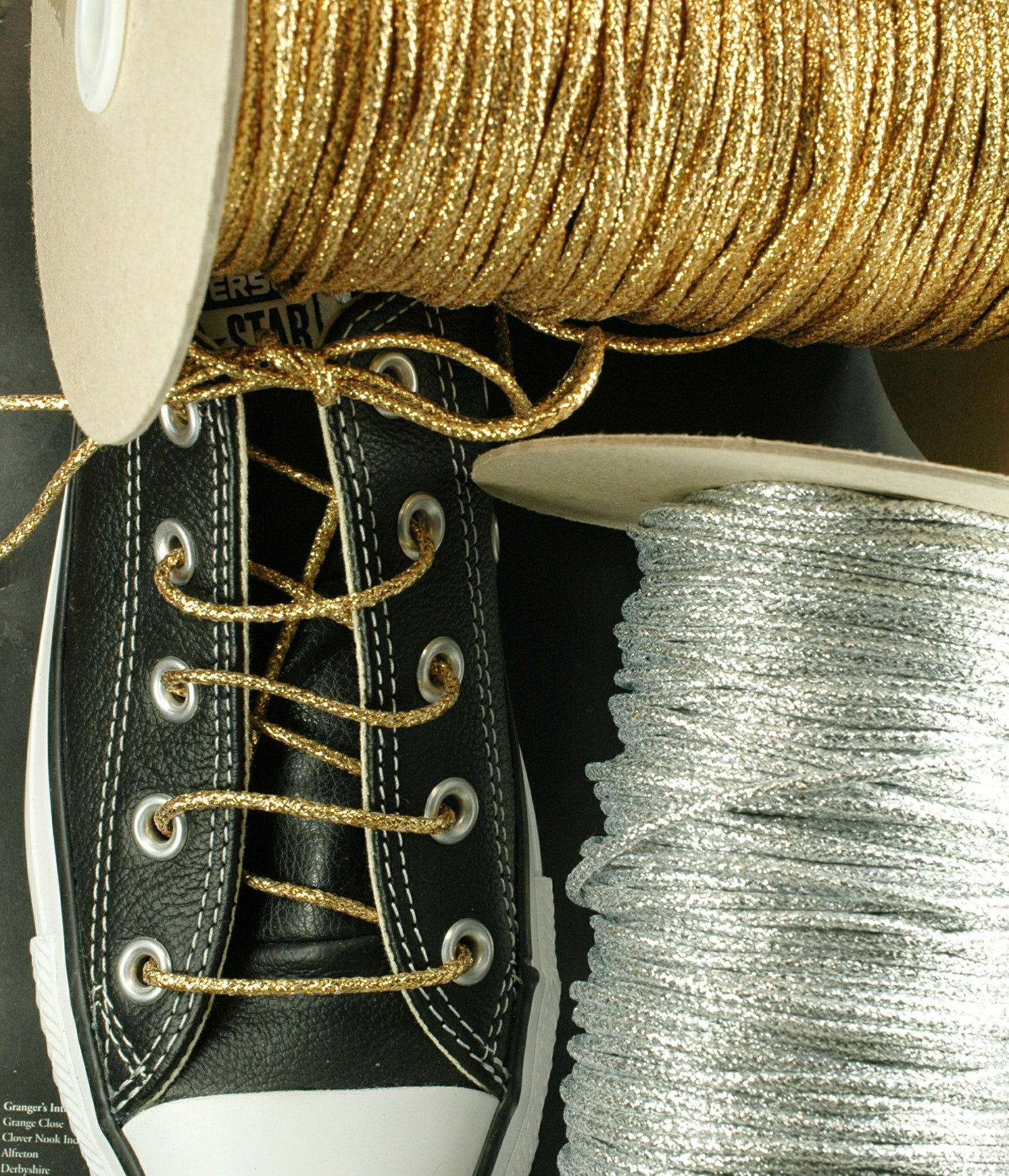 TZ Laces® Lurex Round 2.5mm Shoelaces - Etsy