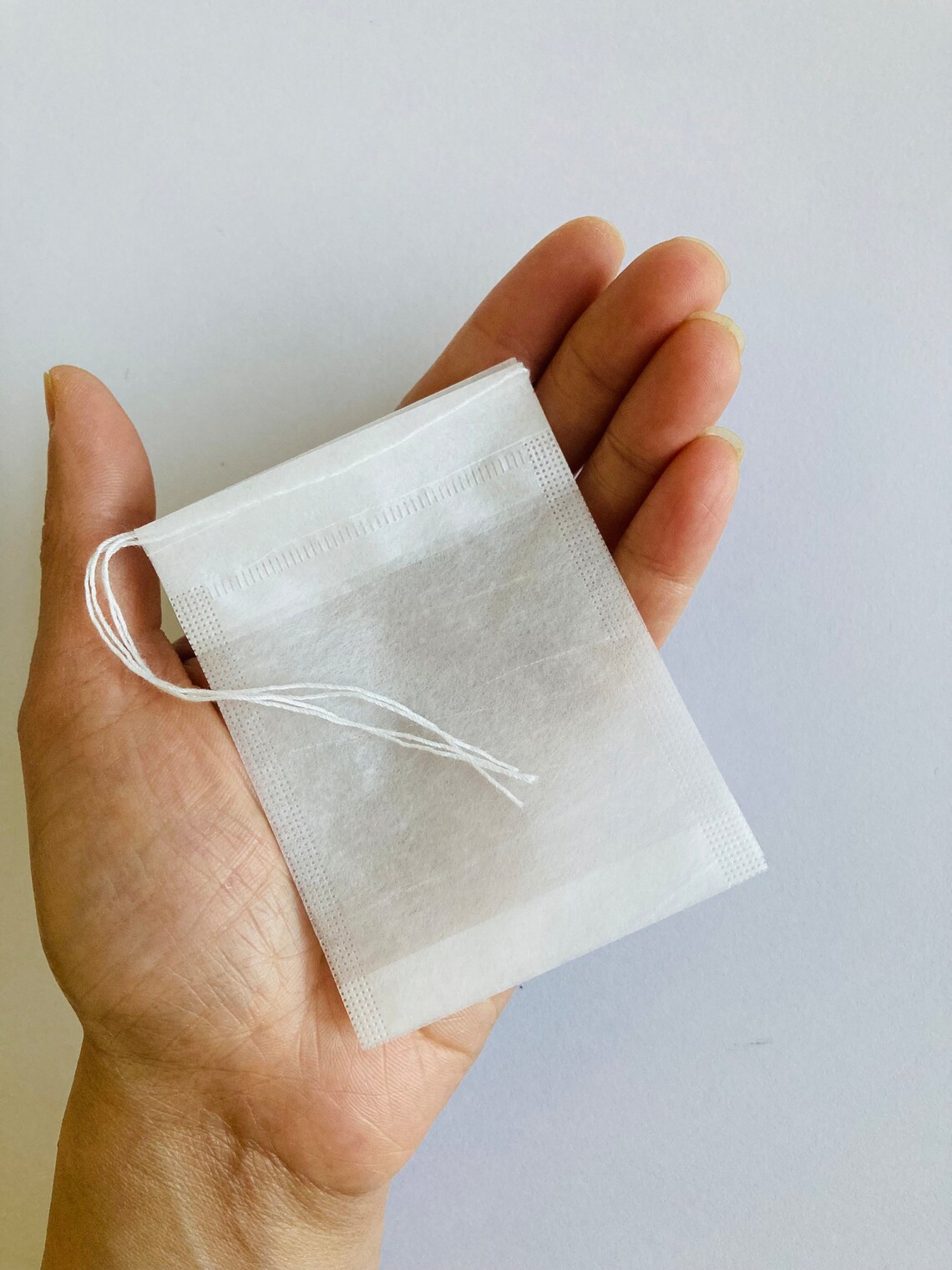Disposable 100 -500 Pcs Filter Drawstring Empty Unbleached Tea Bag Herb ...