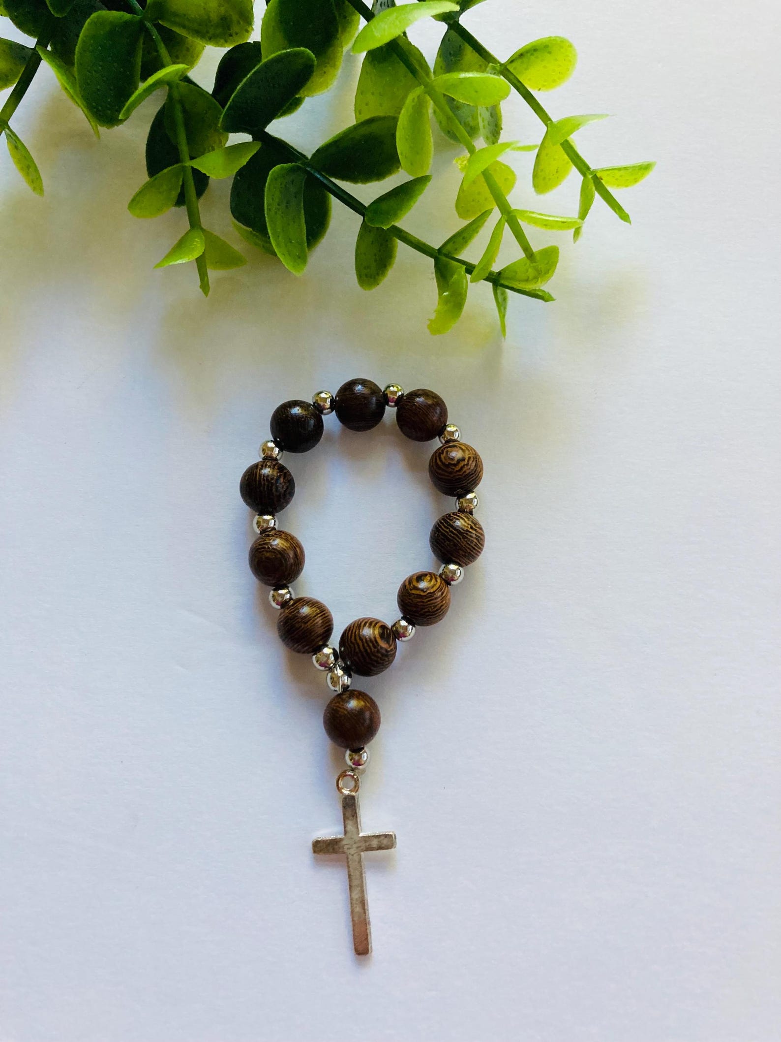 Wooden Bead Small Rosary Decade Tiny Rosary 10 Beads Rosary - Etsy