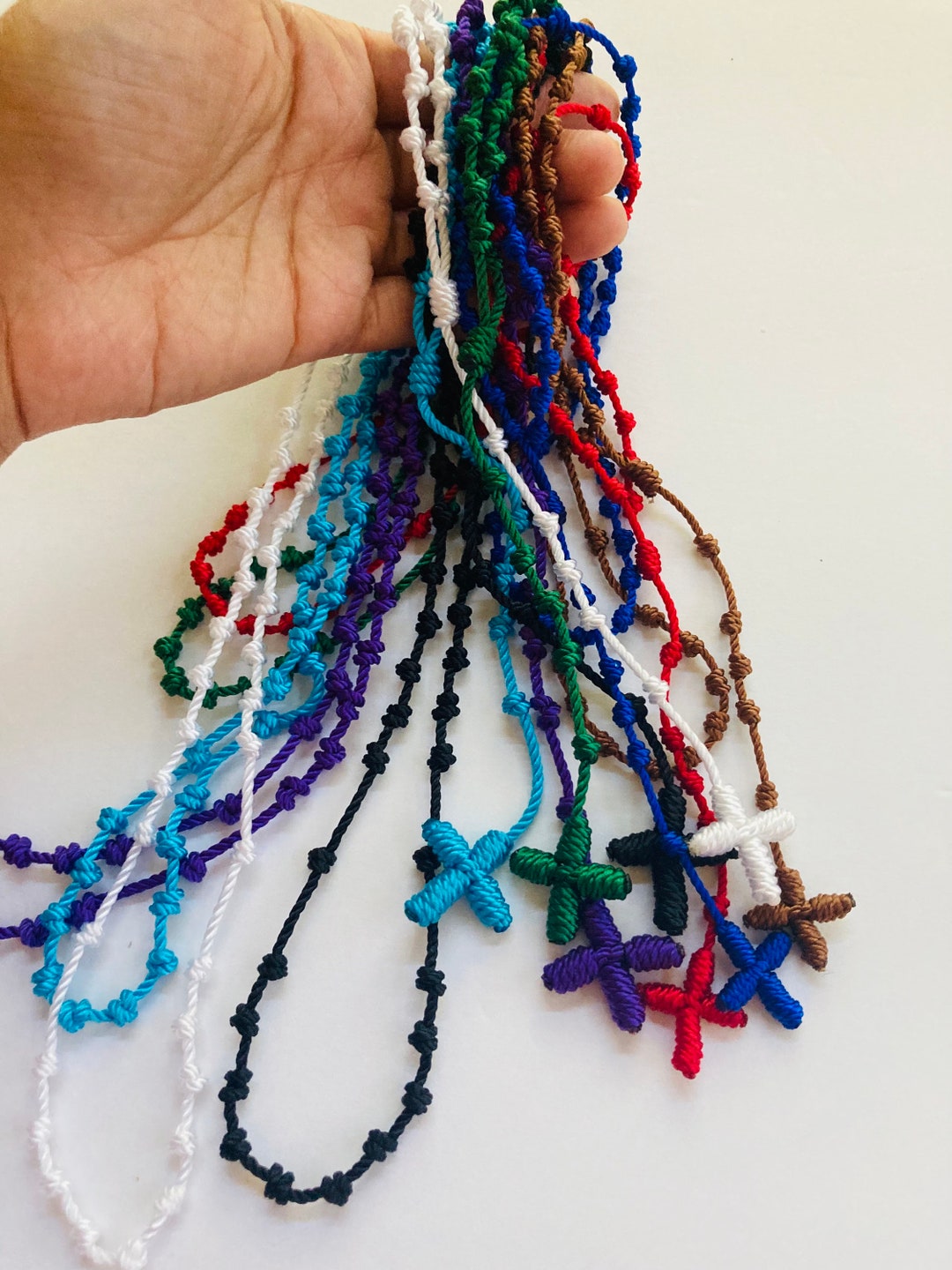 Knotted Nylon Thread Rosary Cord Rope Rosary Christmas Gift - Etsy