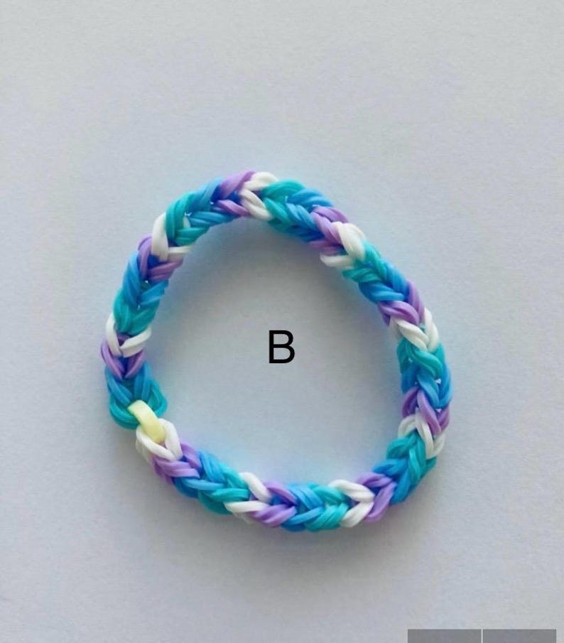 Loom Rubber Band Bracelet Rainbow Bracelet for Kids Girls - Etsy