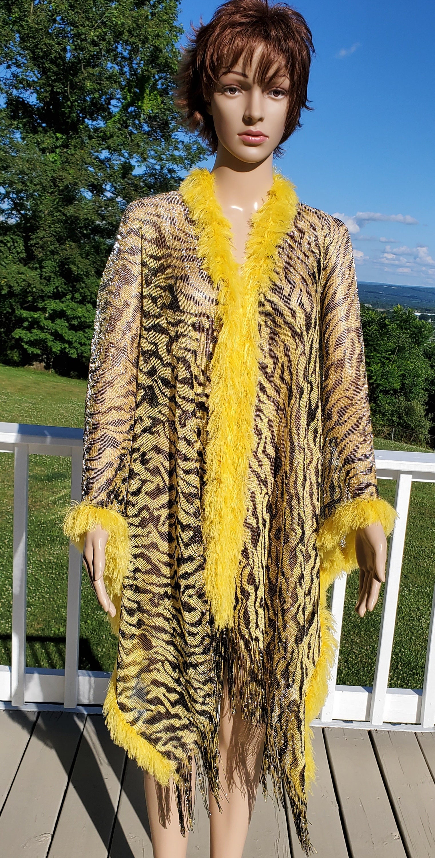 Shawl / Ruana / Light Open Wrap / Beach Cover up Mesh Kimono With ...