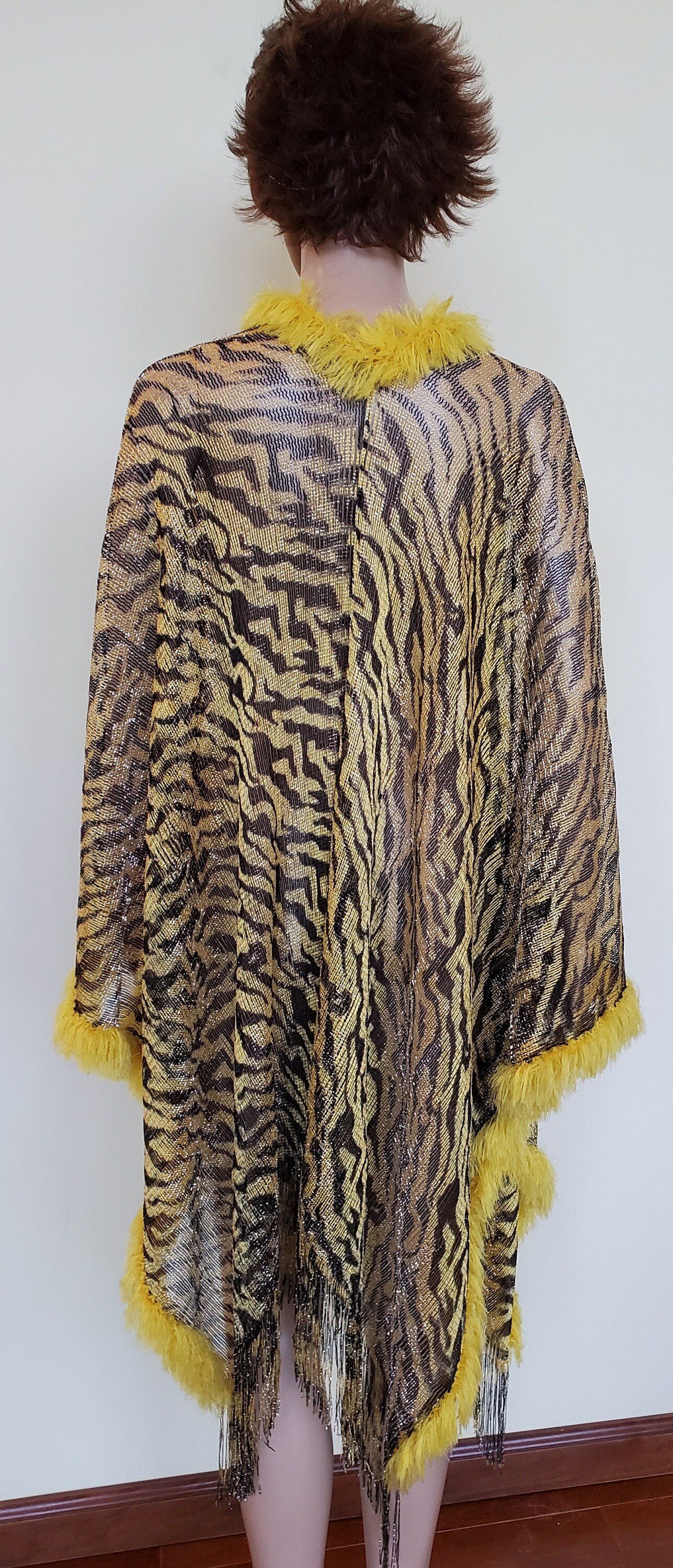 Shawl / Ruana / Light Open Wrap / Beach Cover up Mesh Kimono With ...