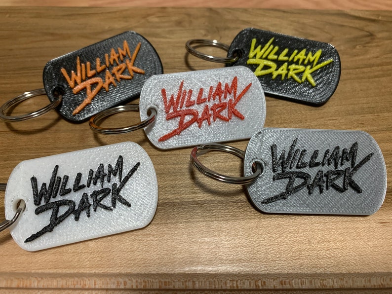 Custom 3D Printed Key Tags / Dog Tags / Nameplates - Etsy Canada