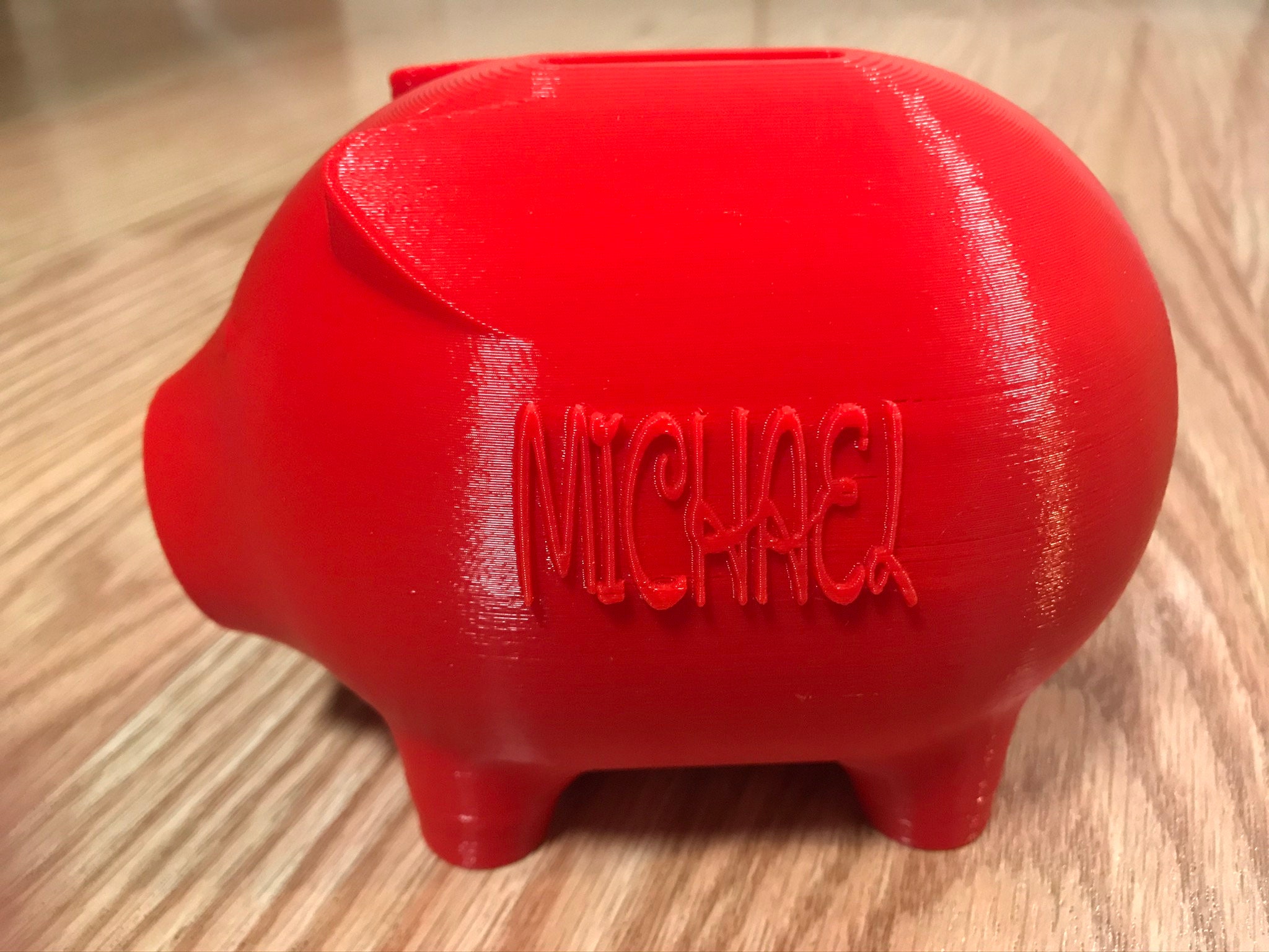 Personalized Piggy Bank 3D Printed - Etsy Hong Kong