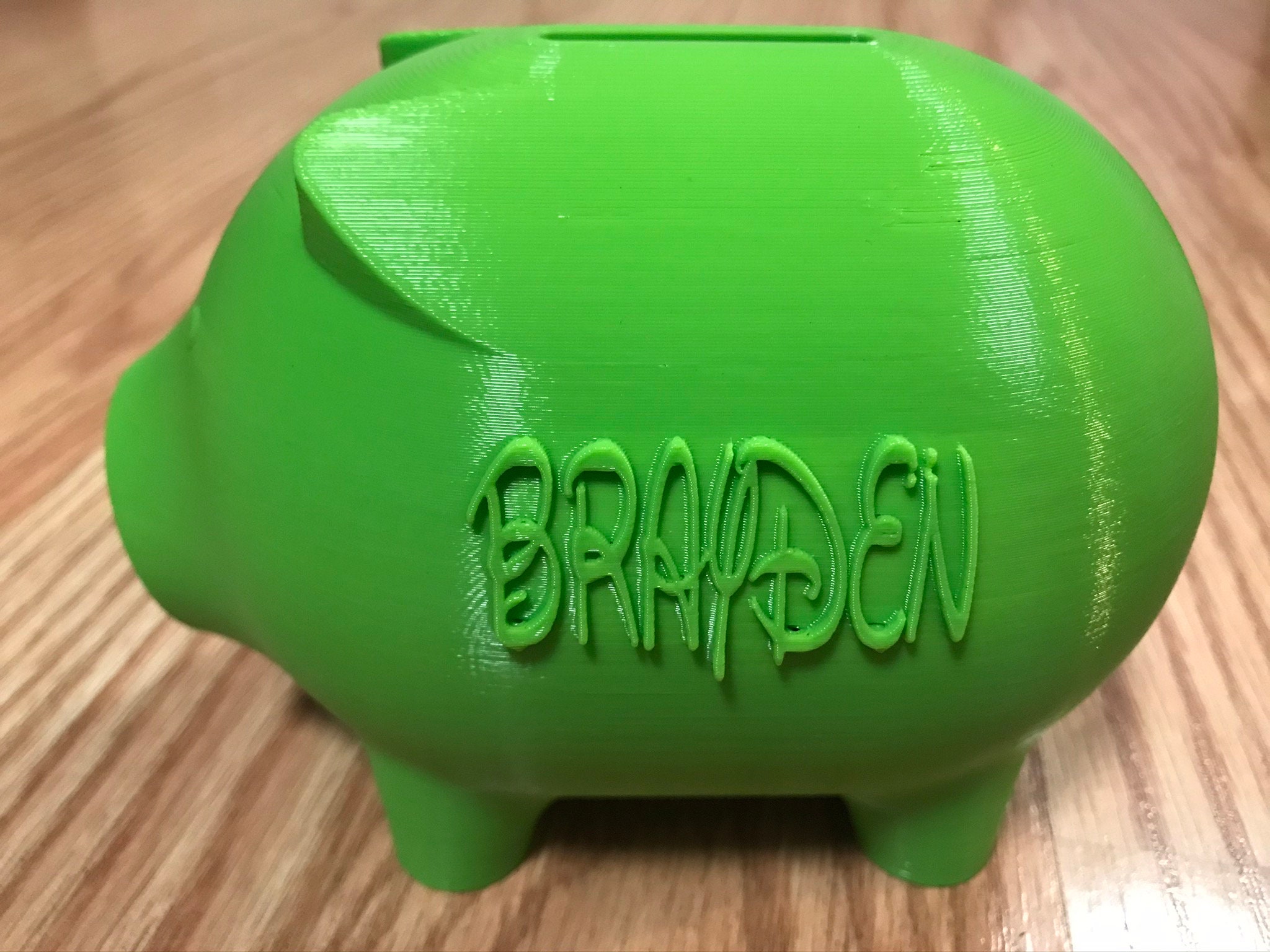 Personalized Piggy Bank 3D Printed - Etsy Hong Kong