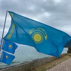 Kazakhstan Flag - Etsy