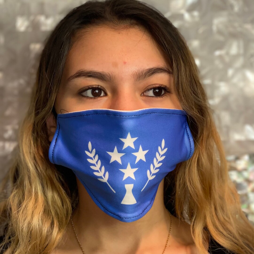 Kosrae State Flag Face Mask - Etsy