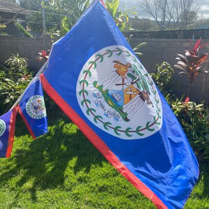 Belize Flag - Etsy