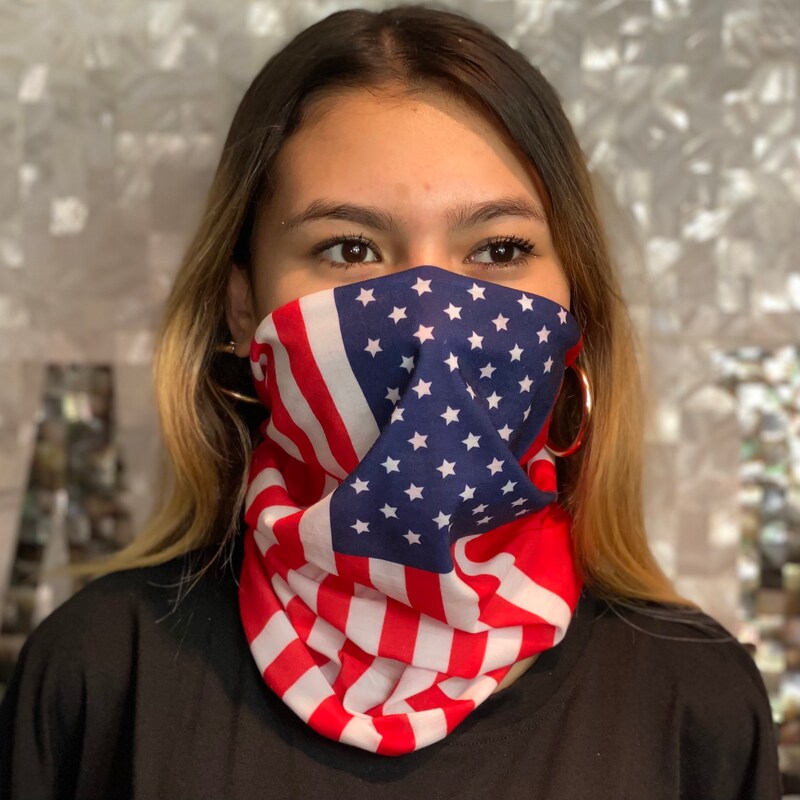 Usa Flag Mask - Etsy